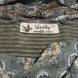 Unity World Wear | Tops | New Cute Striped Blouse W Removable Wrap ...